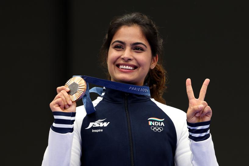 Manu Bhaker Becomes First Indian Female Shooter To Clinch A Medal In